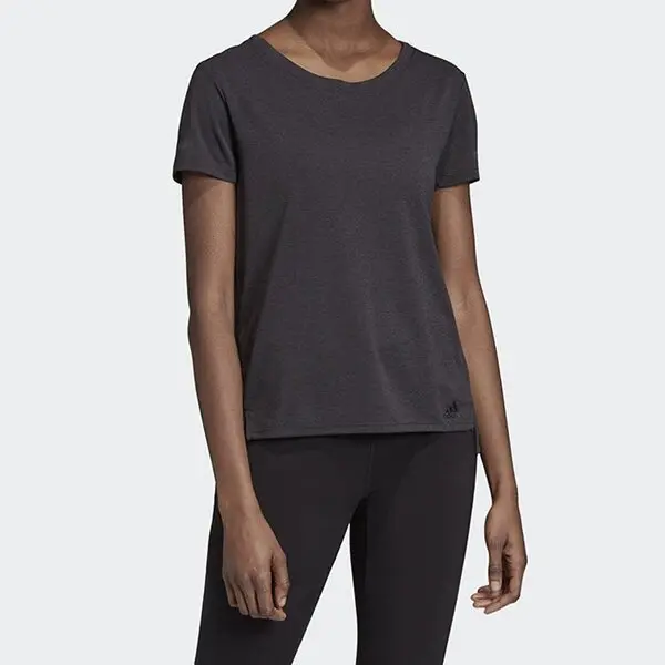 Adidas Training Sports Short Sleeve Metallic Top