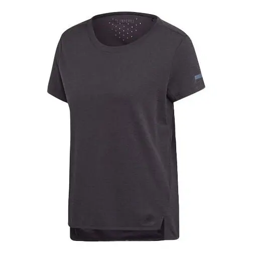 Adidas Training Sports Short Sleeve Metallic Top - Goldblack