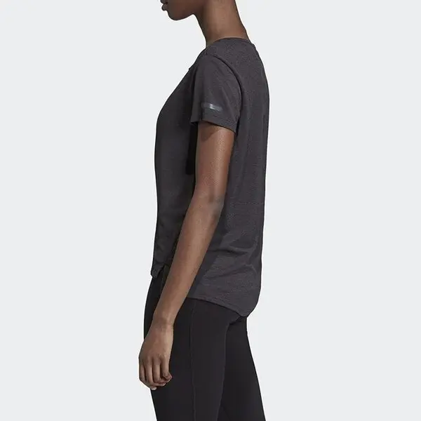 Adidas Training Sports Short Sleeve Metallic Top
