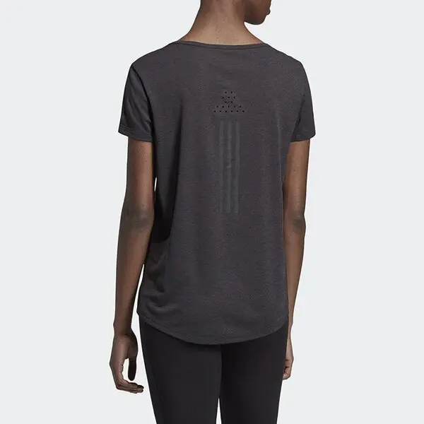 Adidas Training Sports Short Sleeve Metallic Top