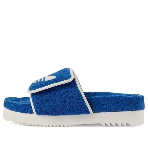 Adidas Gucci X Gg Platform Sandal Cotton Sponge - Blue