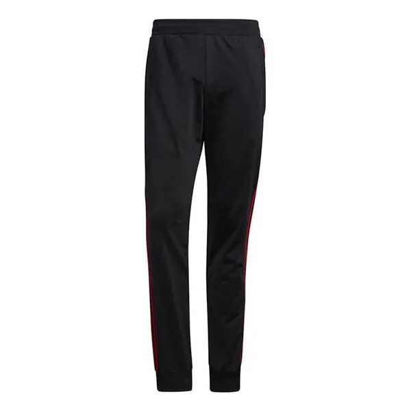 Adidas Originals 3-stripes Track Pants 'black - Black/scarlet