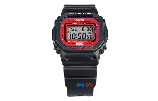 Casio G-shock Square Watch - Black/red