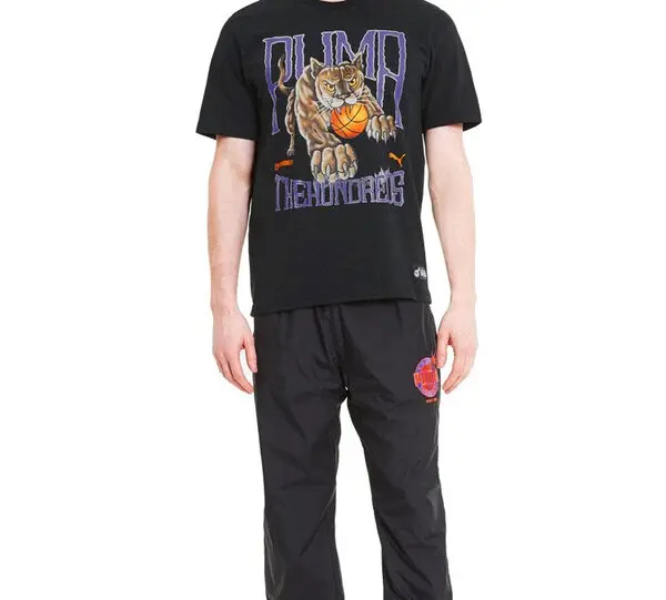 PUMA X The Hundreds Tee Printing Round Neck Short Sleeve - Black
