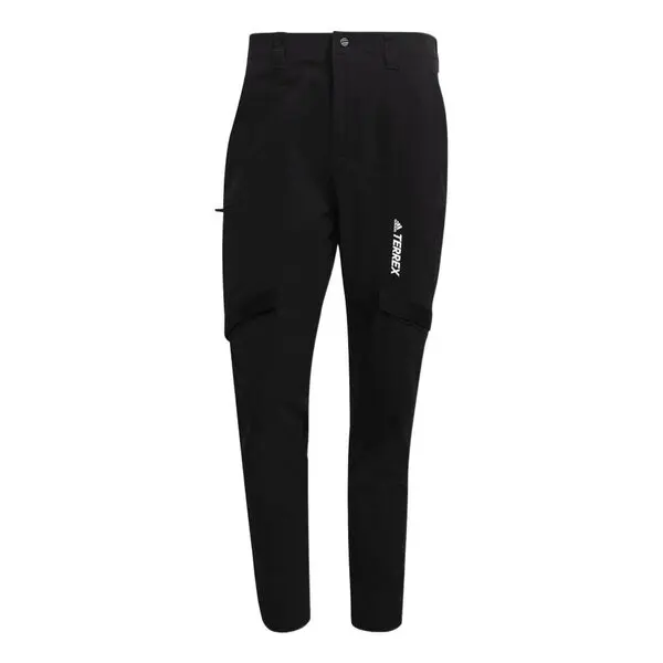 Adidas Solid Color Printing Straight Casual Sports Pants/trousers/joggers Black - Multi-color