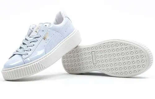 PUMA Basket Platform Patent Halogen Sneakers