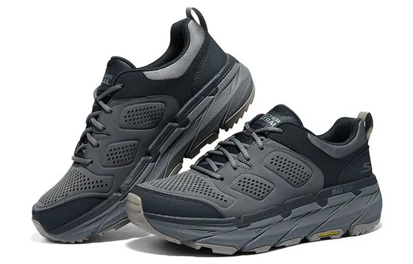 Sketchers Max Cushioning Premier Trail Running Shoes - Grey/black