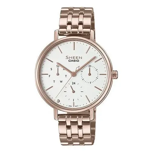 Casio Sheen Stainless Steel Strap Analog Watch - Gold