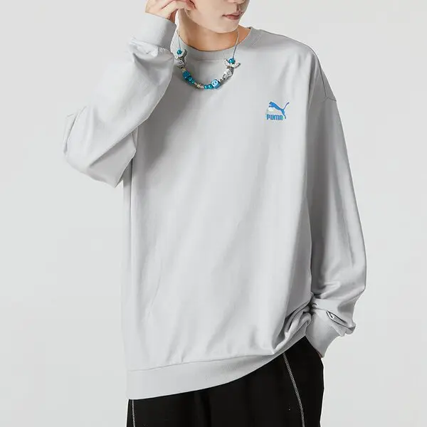 PUMA Logo Crew Neck Sweatshirt