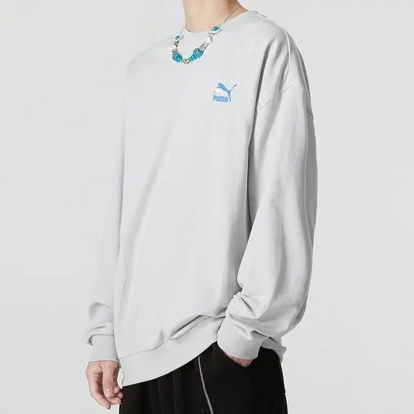PUMA Logo Crew Neck Sweatshirt