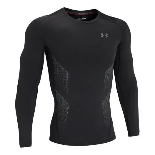 Under Armour Heatgear Vent Long Sleeve Performance Top - Black