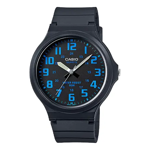 Casio Quartz Resin Strap Watch - Black