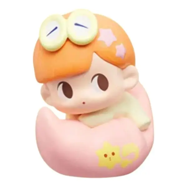POP MART Pop Bean Goodnight, Night Sky Series Figure 'lilios Lie On Moonship - Multi-color