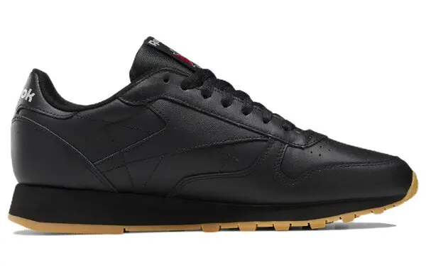 REEBOK Classic Leather Gum Athletic Shoes - Black