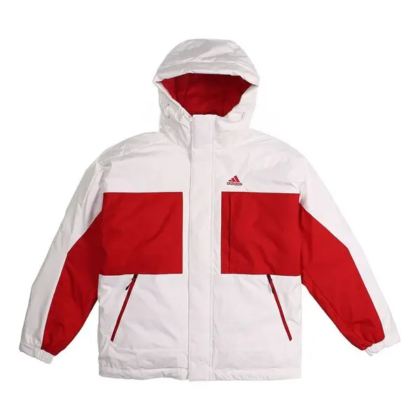 Adidas Sports Hooded Down Jacket - White