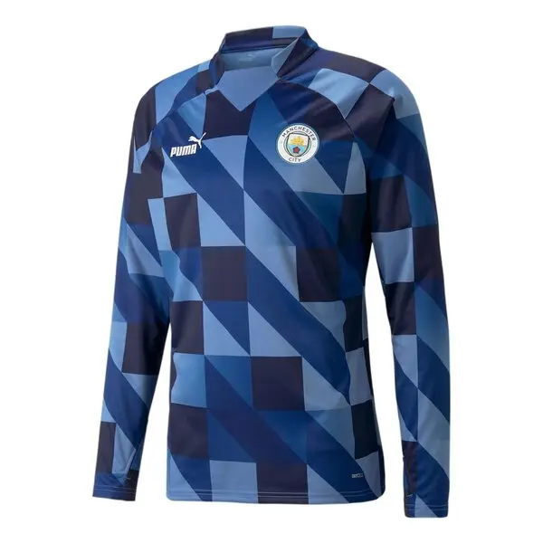 PUMA Manchester City F.c. Pre-match Long Sleeves Jersey - Lake Blue/navy