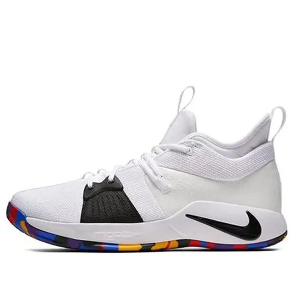 Nike Pg 2 Ncaa Tournament Low Top Athletic Sneakers - Black/white