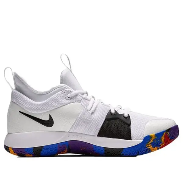 Nike Pg 2 Ncaa Tournament Low Top Athletic Sneakers - Black/white