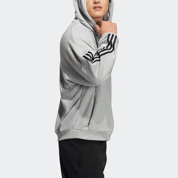 Adidas City Swt Hooded Sweatshirt With Stripe Detailing