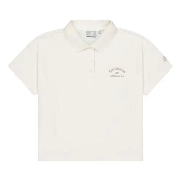 NEW BALANCE Athletics Polo Shirt - Ivory