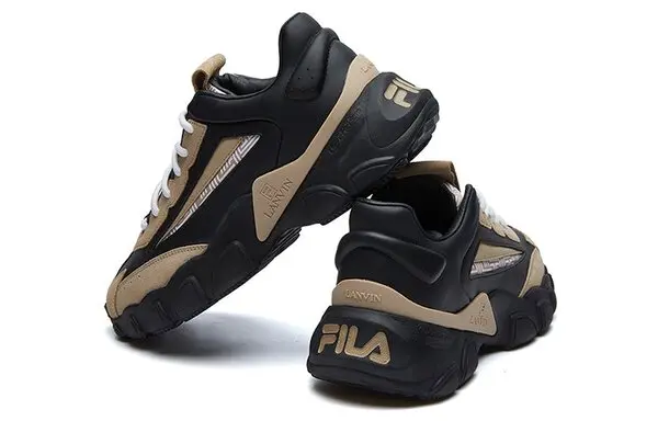 FILA Lanvin X Low-top Running Shoes - Black/yellow