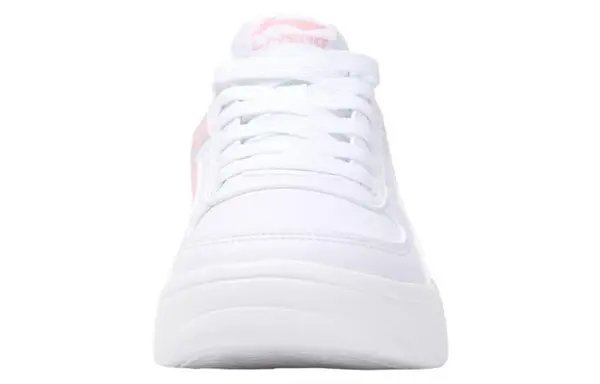LI-NING Classic Skateboarding Sneakers - White/pink