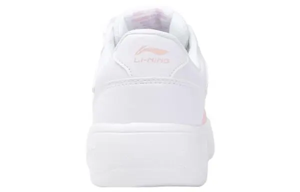 LI-NING Classic Skateboarding Sneakers - White/pink