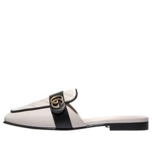 Gucci Double G Slide Sandal - White/black