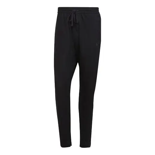 Adidas Originals Solid Color Lacing Black Sports Pants/trousers/joggers - Default Color