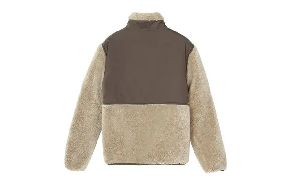 PUMA Sherpa Contrasting Colors Stand Collar Jacket - Brown