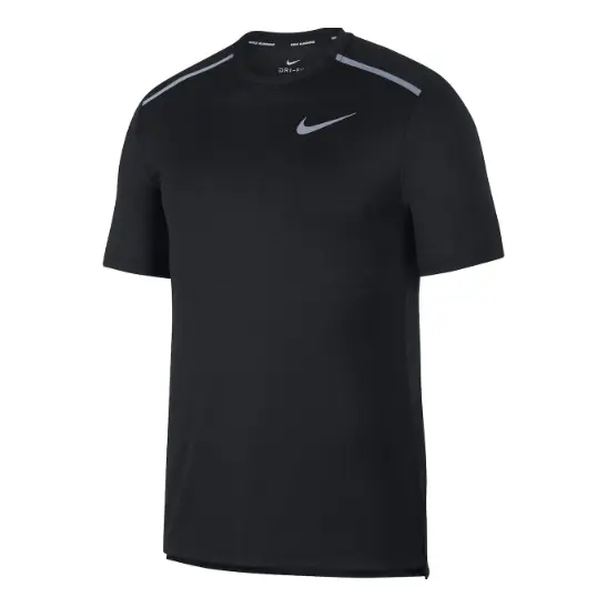 Nike Dri-fit Miler Short-sleeve Top - Black/black