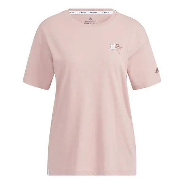 Adidas Ocean Graphic Short Sleeve T-shirt - Pink