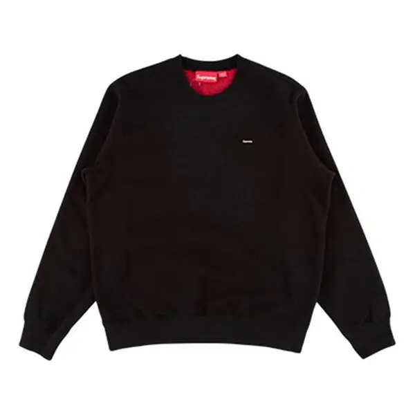 Supreme Contrast Crewneck Sweater - Black