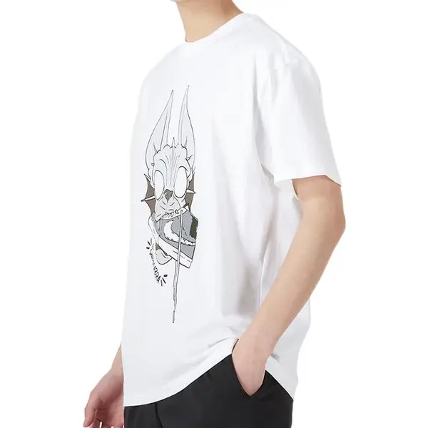 Nike Pattern Printing Short Sleeve White T-shirt
