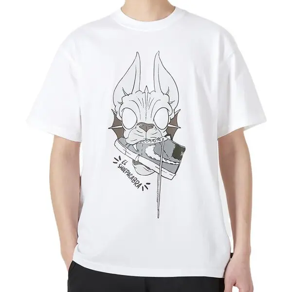 Nike Pattern Printing Short Sleeve White T-shirt