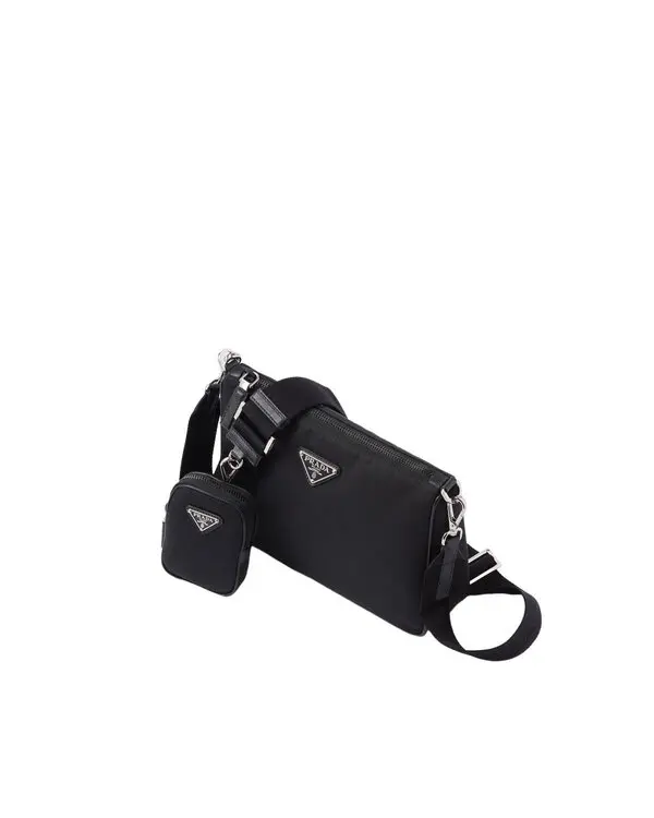 Prada Re-nylon And Saffiano Leather Shoulder Bag