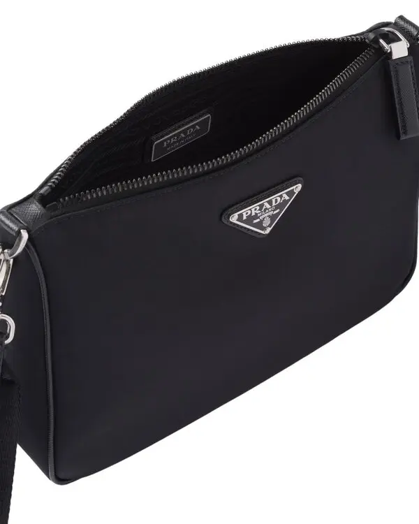 Prada Re-nylon And Saffiano Leather Shoulder Bag