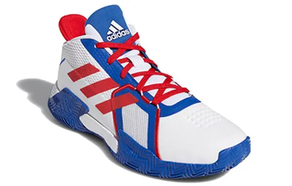 Adidas Court Vision 2.0 High Top Sneakers - White/red/blue