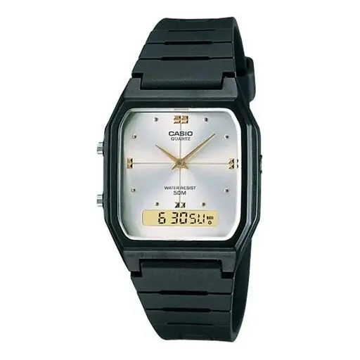 Casio Quartz Analog/digital Combination Watch - White