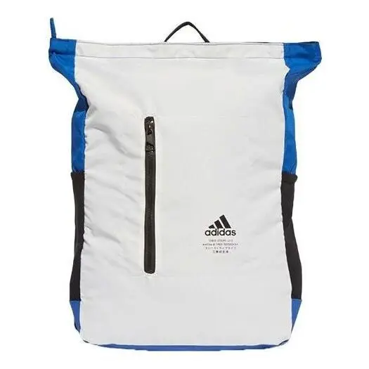 Adidas Classic Top-zip Backpack - Core White/royal Blue/black