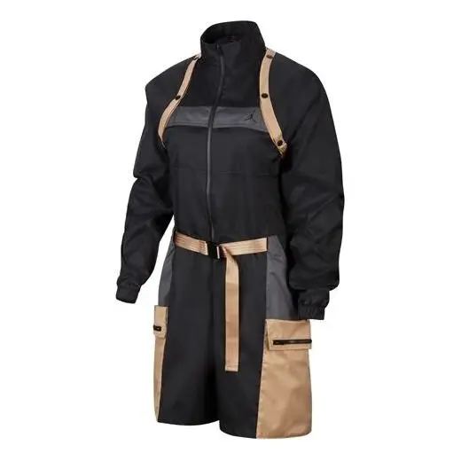 JORDAN Air Utility Capsule Long Sleeve Shorts - Black