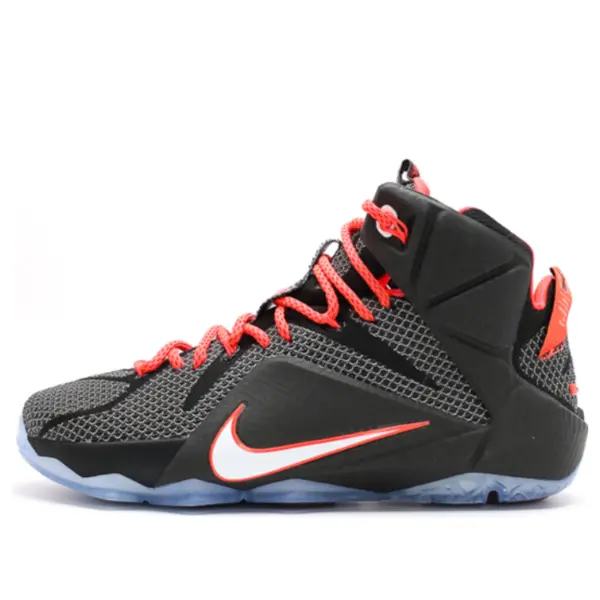 Nike Lebron 12 "court Vision" High Top Basketball Sneakers - Black