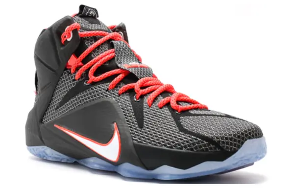 Nike Lebron 12 "court Vision" High Top Basketball Sneakers - Black