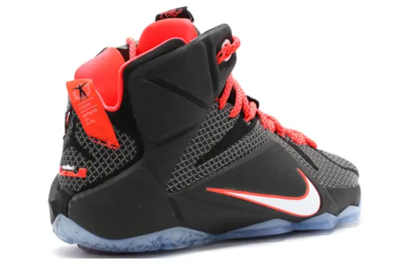 Nike Lebron 12 "court Vision" High Top Basketball Sneakers - Black