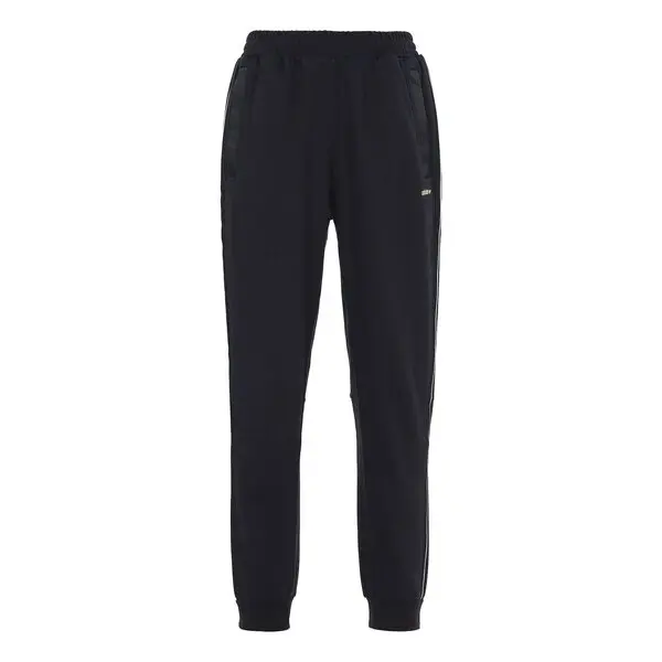 Adidas Originals Logo Side Stripe Fleece Lined Stay Warm Bundle Feet Sports Pants/trousers/joggers Black - Multi-color