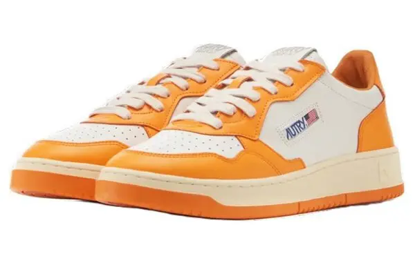 AUTRY Medalist Low Bicolor Sneakers - White/yellow