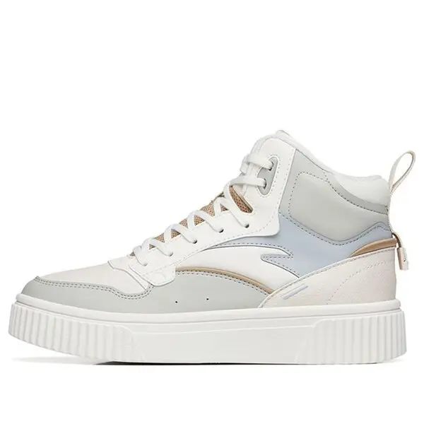 ANTA Skateboarding Series High-top Sneakers - White/blue/grey