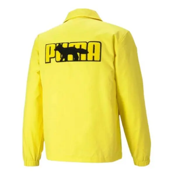 PUMA X Maison Kitsune Coach Jacket - Yellow