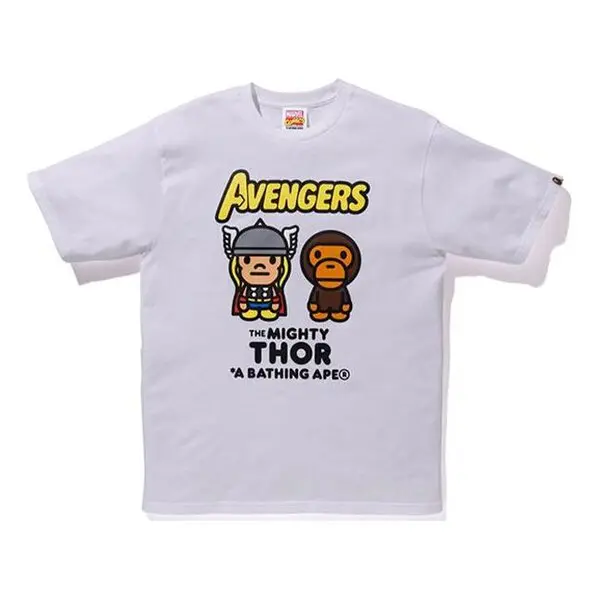 A BATHING APE X Marvel Milo Mighty Thor Tee - White