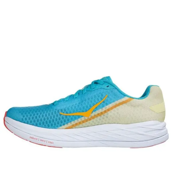 Hoka One One Rocket X Athletic Sneakers - Blue/yellow/orange